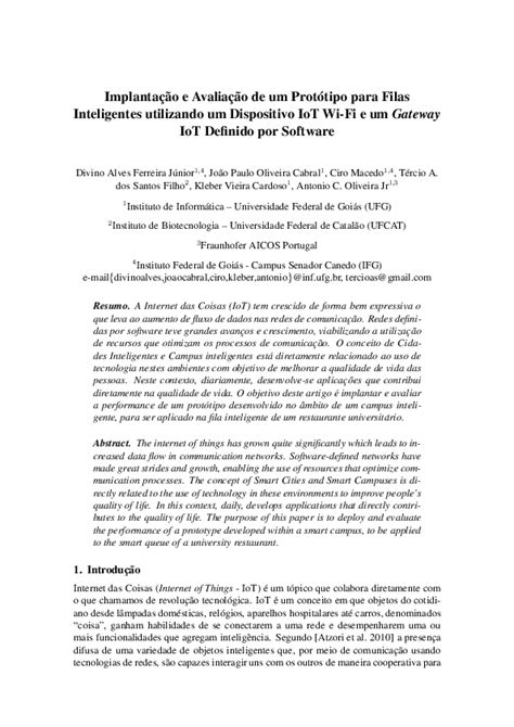 Pdf Implantação E Avaliação De Um Protótipo Para Filas Inteligentes Utilizando Um Dispositivo