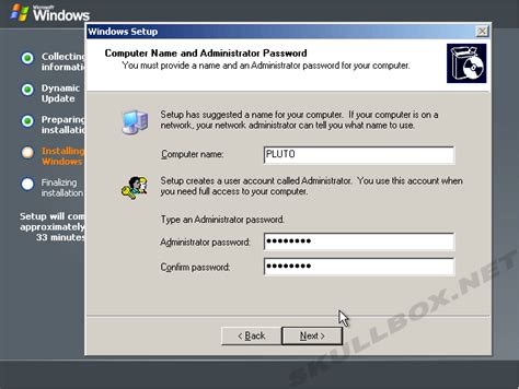 HOWTO Installing Windows Server 2003