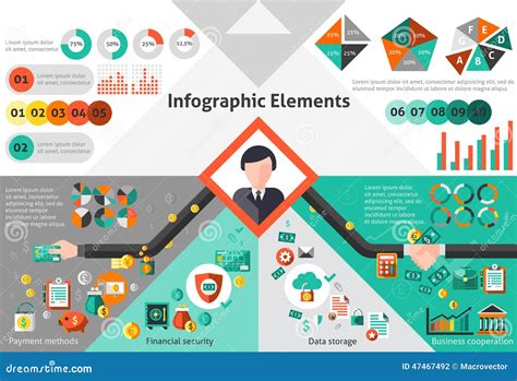 Finance Infographic Set Stock Vector Illustration Of Business 47467492
