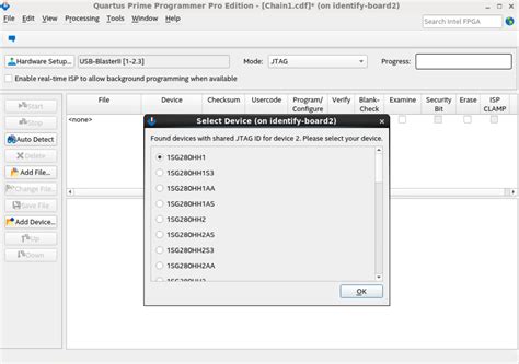 Quartus Pgm Error Help Expected Jtag Id Code 0x032250dd For Device 1 But Found Jtag Id Code