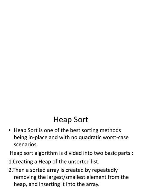 Heap Sort Pdf
