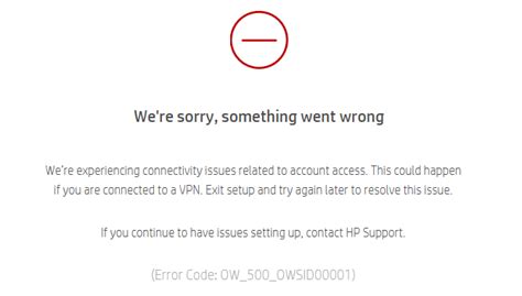 Solved Scan Error Message Something Went Wrong I Have No Connecti
