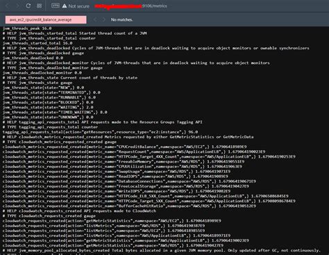 Problem With Cloudwatchexporter Metrics In Prometheus And Grafana Stack Overflow