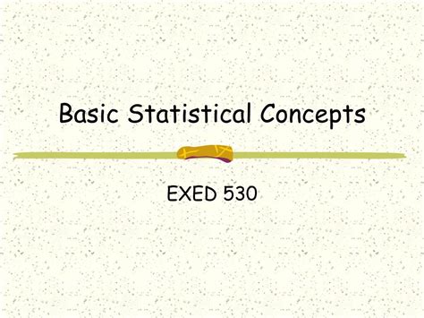 PPT Basic Statistical Concepts PowerPoint Presentation Free Download