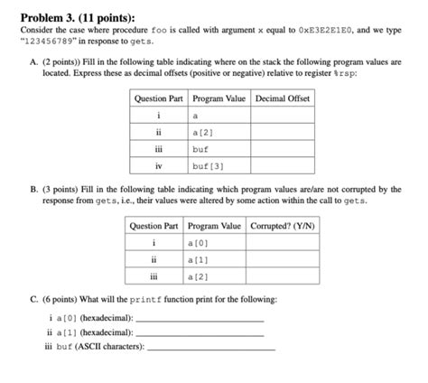 Solved Void Foo Int X Int A 3 Char Buf 4 A 0