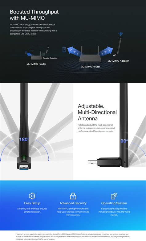 Buy TP Link Archer T3U Plus Dual Band Wireless AC1300 USB Adapter ARCHER T3U PLUS PC Case