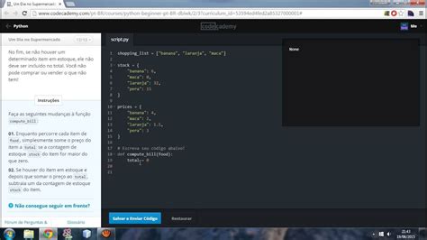 Tirando Dúvidas Exercício de listas de Python no CodeAcademy YouTube
