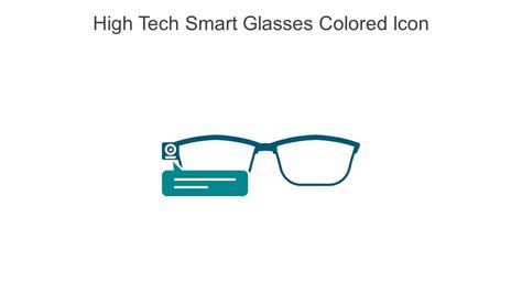 High Tech Smart Glasses Colored Icon In Powerpoint Pptx Png And Editable Eps Format PPT Slide