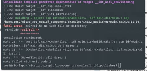 i just can t with the micro ros esp idf component r ros