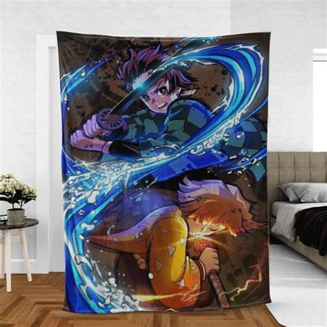 Demon Slayer Tanjiro Kamado Fleece Blanket V