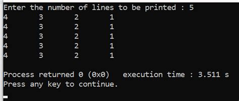SEBA Class Computer Science Chapter Nested Loops In C Exercise And Additional