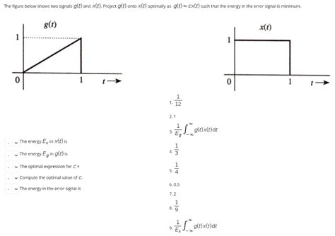 Solved The Figure Below Shows Two Signals G T And X T Chegg Com