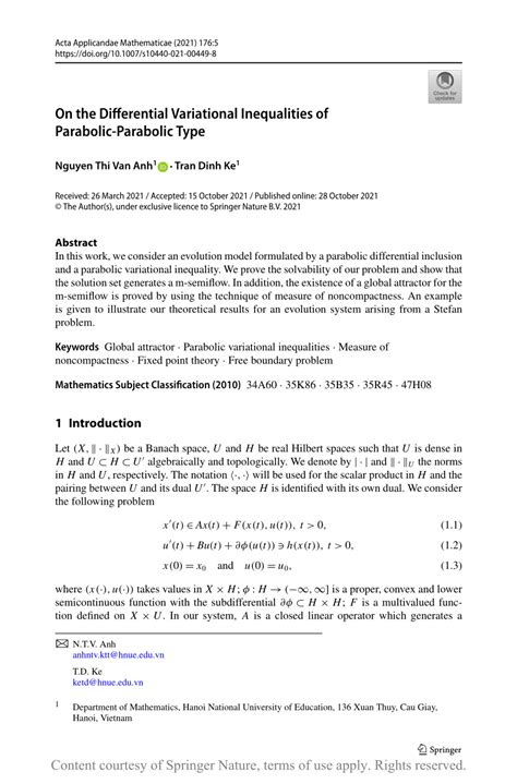 On The Differential Variational Inequalities Of Parabolic Parabolic