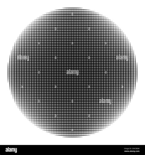 Black And White Circular Pattern With Intersecting Lines Forming A