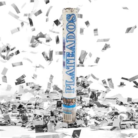 Ca On Lanza Papel Papelitos Plateados Metalizados Cotillon