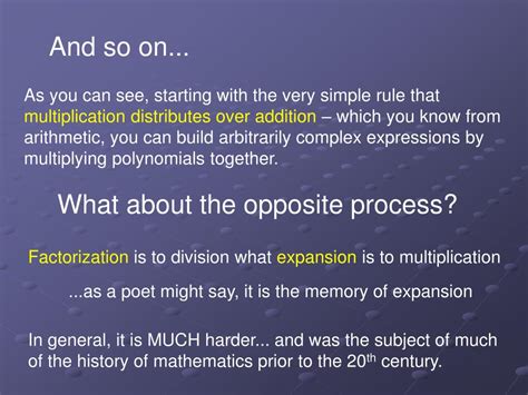 Ppt Algebraic Expressions Expanding And Factorizing Powerpoint Presentation Id 1711031