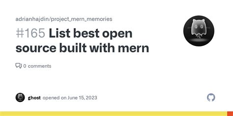 list best open source built with mern · issue 165 · adrianhajdin