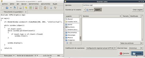 Como Escribir Y Ejecutar Un Programa C Sfml Y Compilarlo En Linux Con