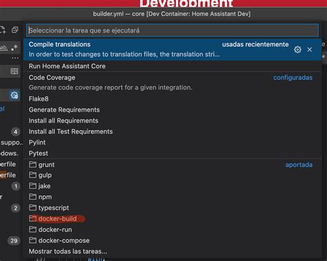 Docker Build Task Missing Development Home Assistant Community