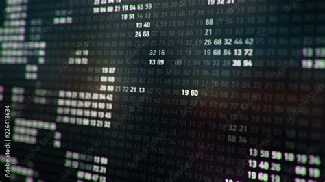 Technological Background With Representation Of Binary Code Binary Digits In Different