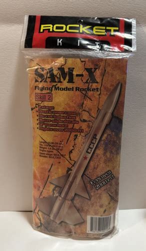 Custom Rocket Co Sam X Flying Model Rocket Kit New In Package Ebay