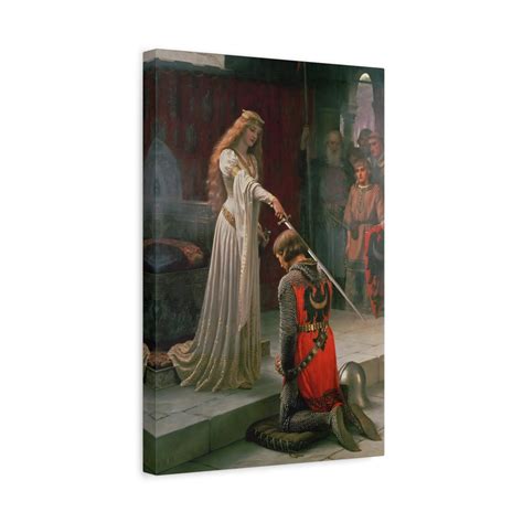 Edmund Blair Leighton Accolade Canvas Print Famous Artist Etsy