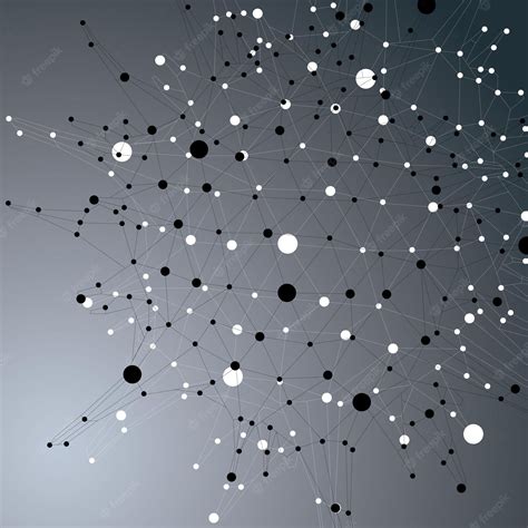 Premium Vector Complicated Abstract Grayscale 3d Shape Vector Digital Lattice Object