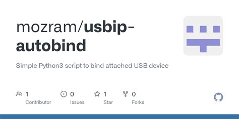 GitHub Mozram Usbip Autobind Simple Python3 Script To Bind Attached