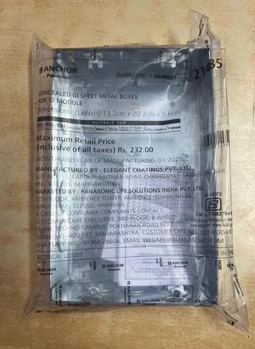 12 Module Metal Electrical Module Box At ₹ 232 Piece Modular Electrical Box In Chennai Id