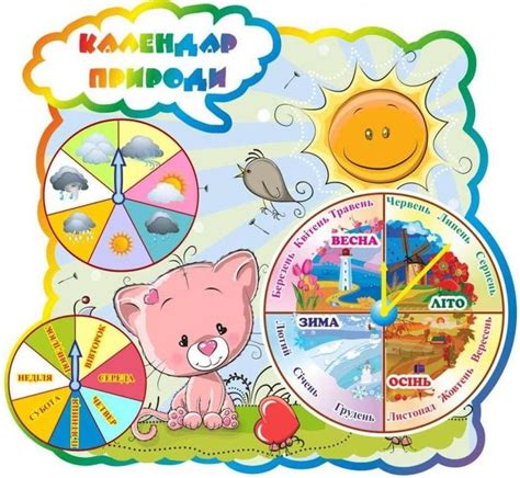 Картинки для календаря природы в детском саду