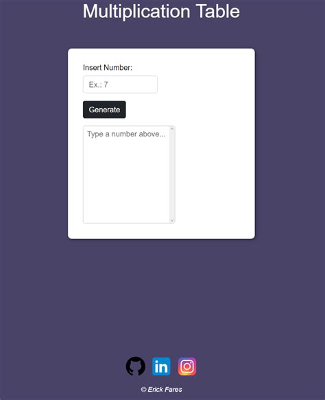 GitHub Kcirefrz Multiplication Table
