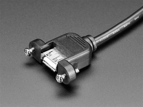 Panel Mount Usb Cable A Male To A Female Id Adafruit Industries Unique Fun Diy