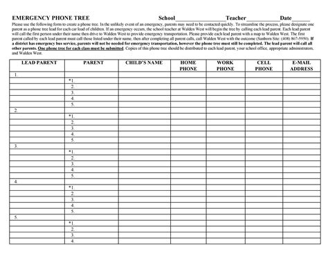 Free Phone Tree Templates Word Powerpoint Free Word Template