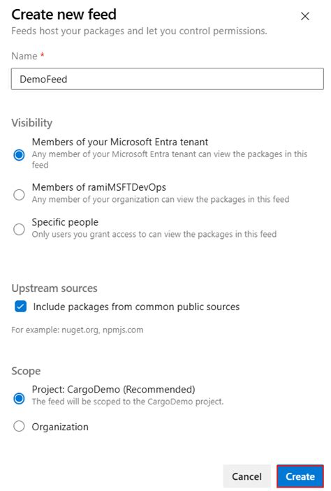 Azure Artifacts Akışınızdaki Yukarı Akış Kaynaklarından Paketleri Geri Yükleme Azure Artifacts