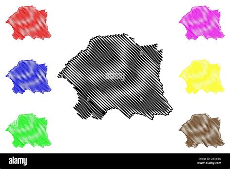 Clermont Ferrand City French Republic France Map Vector Illustration