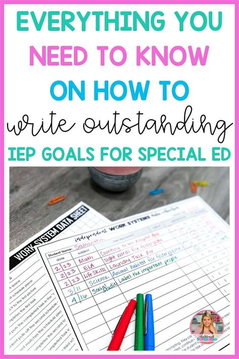How To Write IEP Goals For Special Education Iep Goals Iep Special Education Resource Teacher