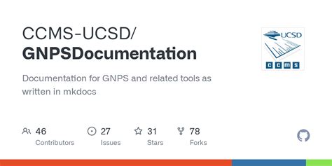 Github Ccms Ucsdgnpsdocumentation Documentation For Gnps And Related Tools As Written In Mkdocs