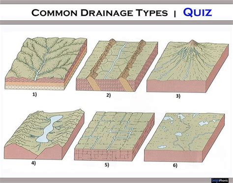 Common Drainage Types Common Drainage Patterns 1 Dendritic Pattern