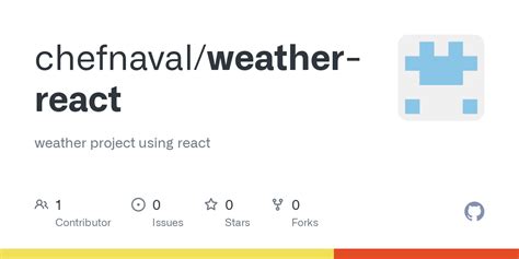 GitHub Chefnaval Weather React Weather Project Using React
