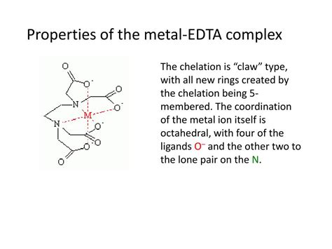 PPT Complexation And EDTA PowerPoint Presentation Free Download ID