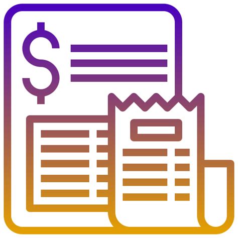 Bill Generic Gradient Outline Icon Bill Generic Gradient Outline Icon