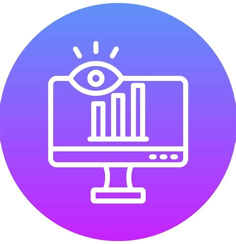 Premium Vector Monitoring Vector Icon Illustration Of Business