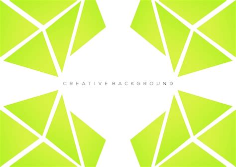 Free Vector Green Geometry Background Design