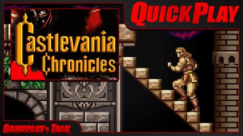 Castlevania Chronicles PS Gameplay And Talk Quick Play Original Mode YouTube