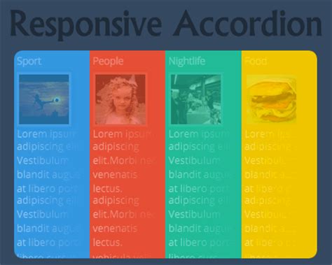Creating Responsive Accordion With CSS3 And JQuery JQuery Plugins