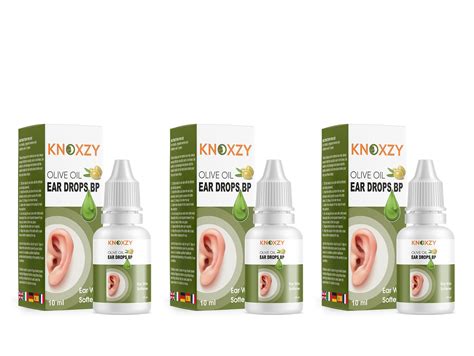 Knoxzy Olive Oil Drops For Ear Wax Removal Clinically Tested Natural