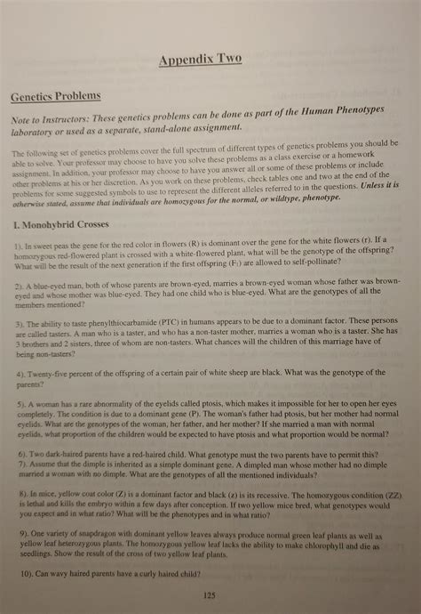 Solved Genetics Problems Note To Instructors These Genetics