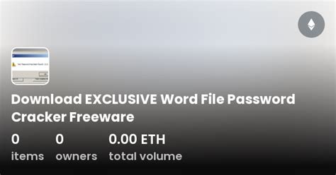 Download Exclusive Word File Password Cracker Freeware Collection Opensea
