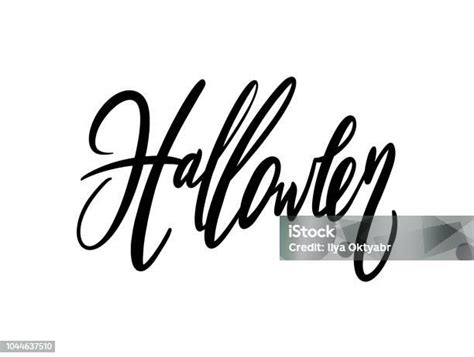 즐거운 할로윈 보내세요 Hnad 벡터 글자를 그려 현대 브러시 서 예입니다 벡터 일러스트입니다 10월에 대한 스톡 벡터 아트 및 기타 이미지 Istock