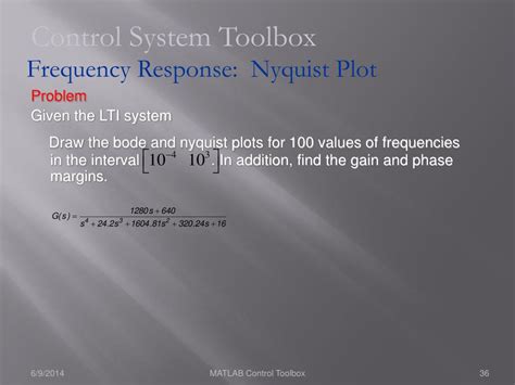 ppt matlab and its control toolbox powerpoint presentation free